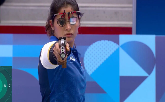 ಪ್ಯಾರಿಸ್ ಒಲಿಂಪಿಕ್ಸ್ | 25 ಮೀ . ಶೂಟಿಂಗ್ ಸ್ಪರ್ಧೆಯಲ್ಲಿ ಫೈನಲ್ ಪ್ರವೇಶಿಸಿದ ...